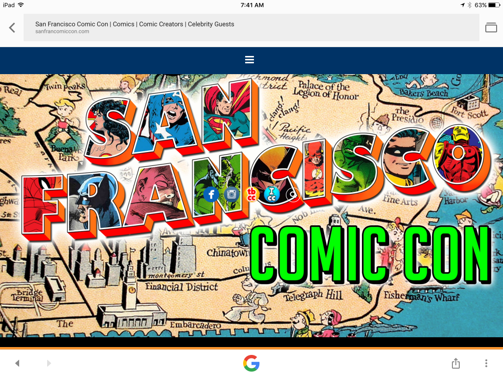 San Francisco Comic Con Sept-1-3, SF largest comic book convention.